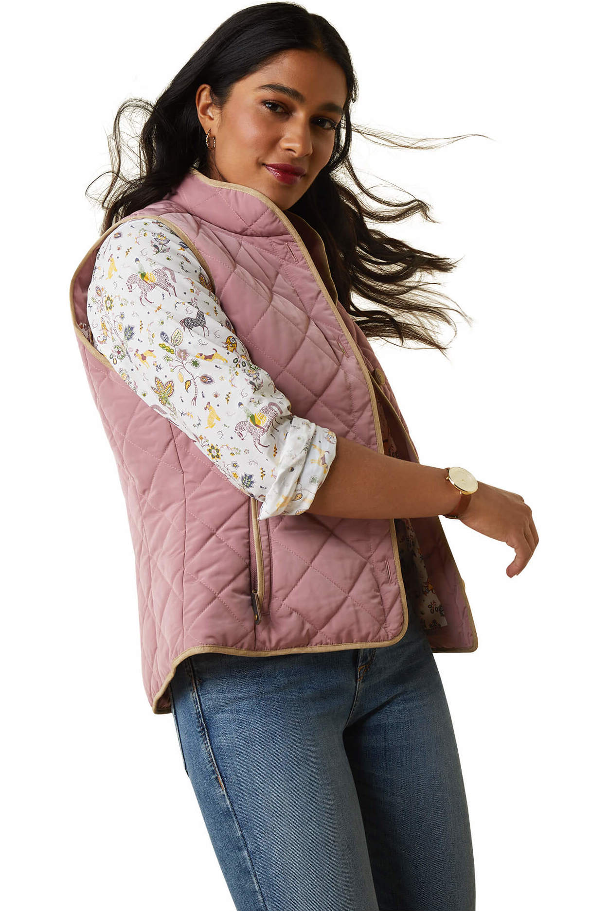 Ariat Womens Woodside 2 0 Vest 10043456 - Nostalgia Rose - Womens ...