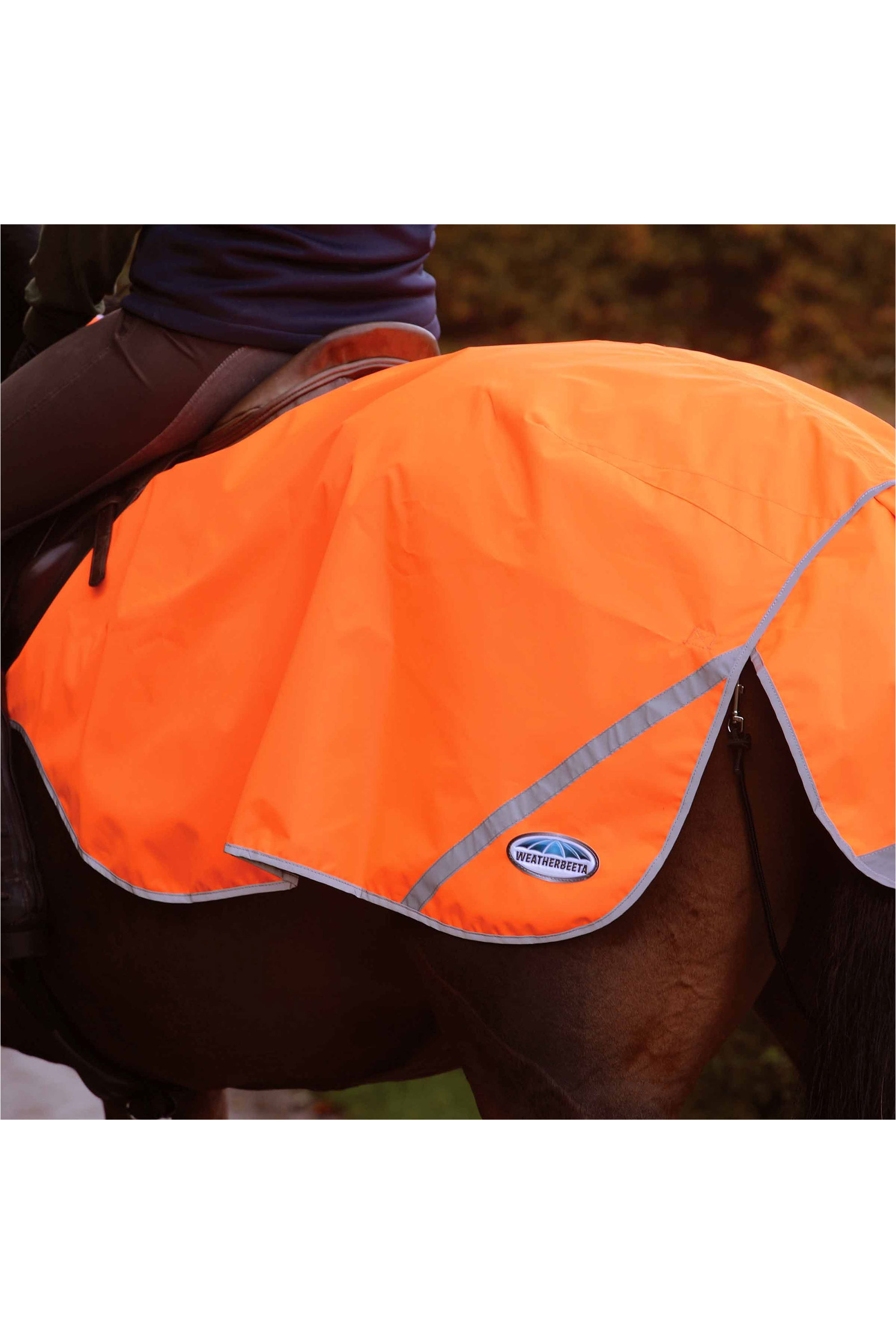 Weatherbeeta 300D Reflective Exercise Sheet 000037 - Orange - Horse ...