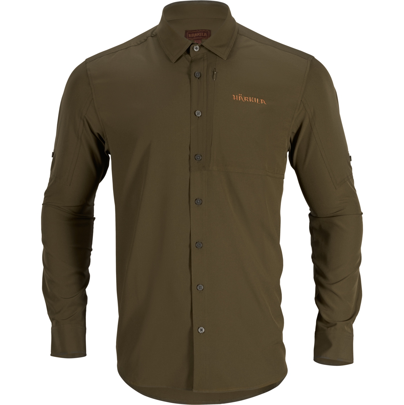 2023 Harkila Mens Trail Long Sleeve Shirt 140112229 - Willow Green ...