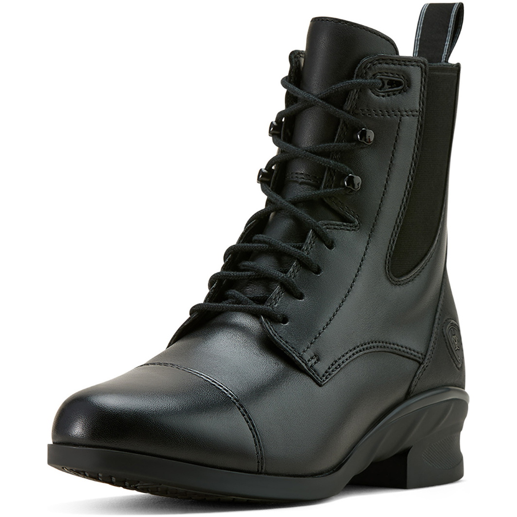 2025 Ariat Womens Heritage Lace Short Boot 10061298 - Black - Womens ...