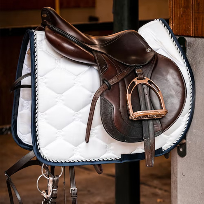 2022 PS Of Sweden Signature Jump Saddle Pad 1110-039 - White - Horse ...