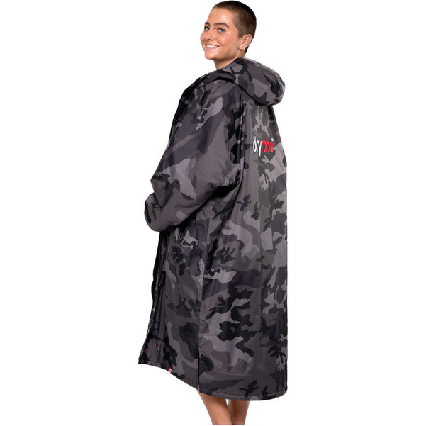 Dryrobe Advance Long Sleeve Change Robe V3 DR104V3 - Black Camo / Black ...