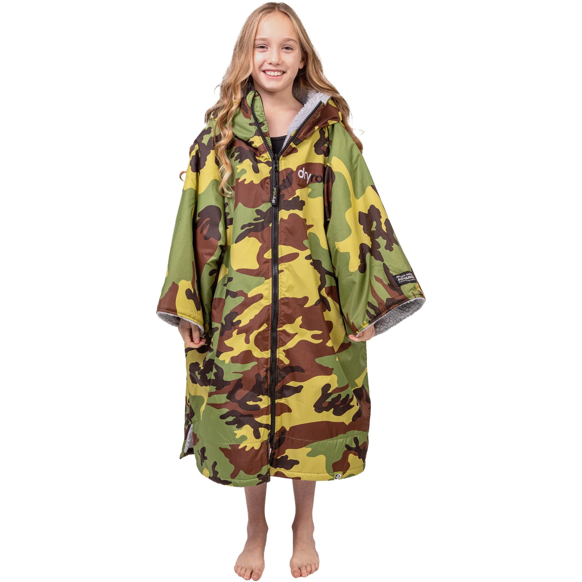Dryrobe Advance Junior Short Sleeve Changing Robe V3 V3KSS - Camouflage ...