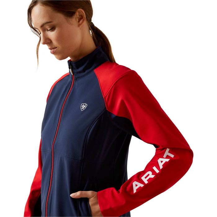 2025 Ariat Womens Team EQ Jacket 10062857 - Navy / Red - Womens ...