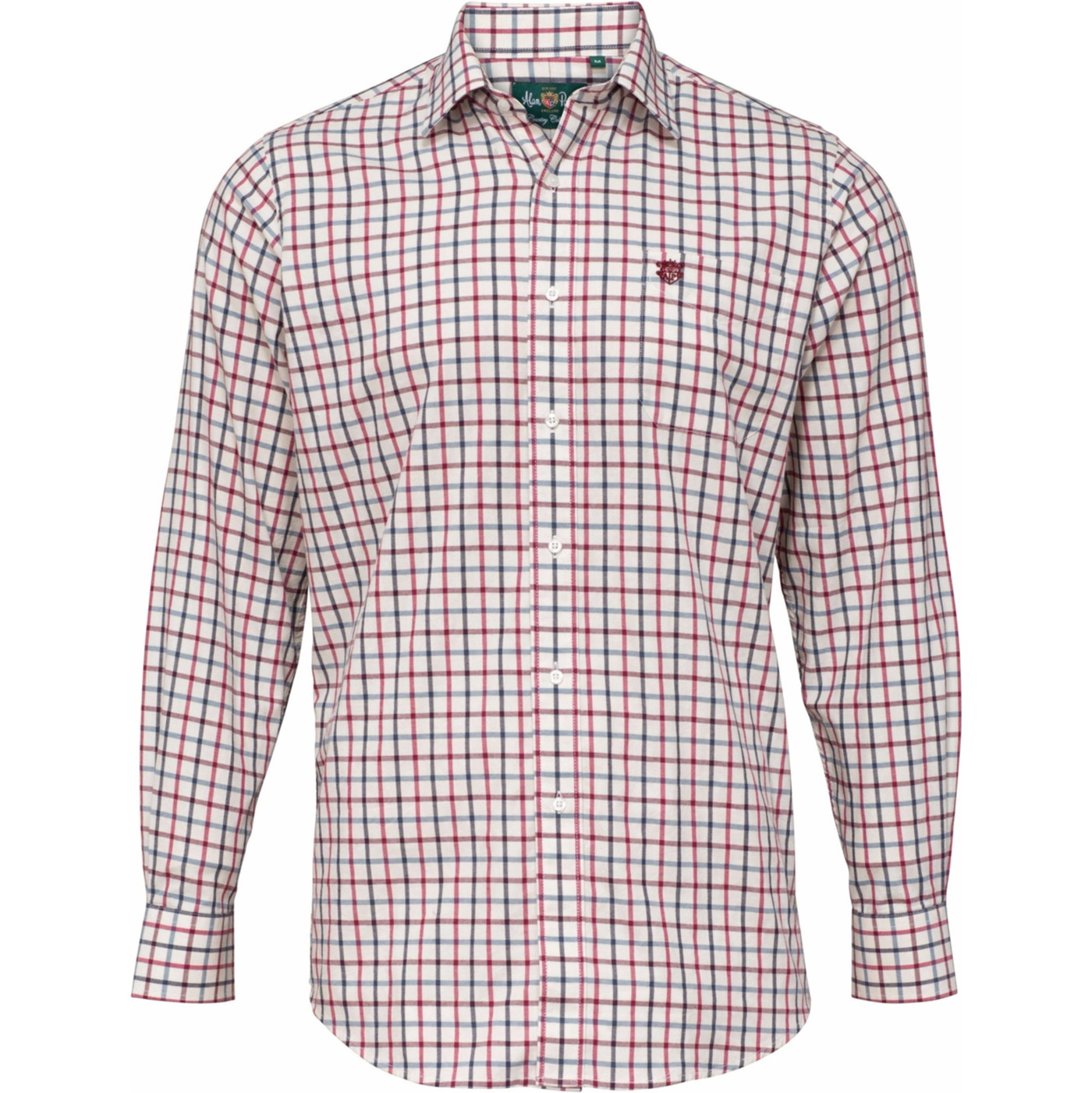 2023 Alan Paine Mens Ilkley Country Check Shirt ILKGSHT - Red - Mens ...
