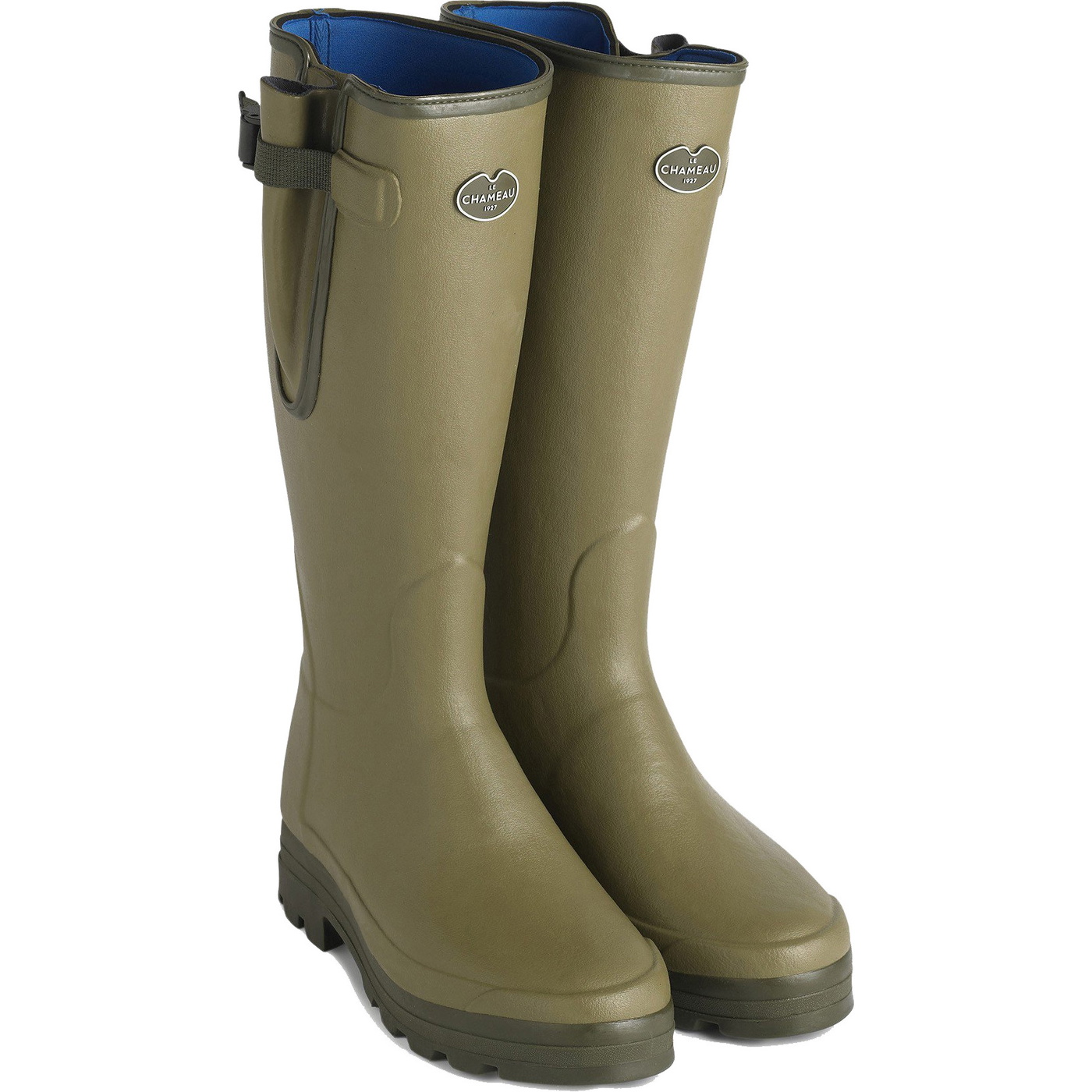 Le Chameau Mens Wellies Vierzon Neoprene Lined Vert Vierzon | Wellies ...