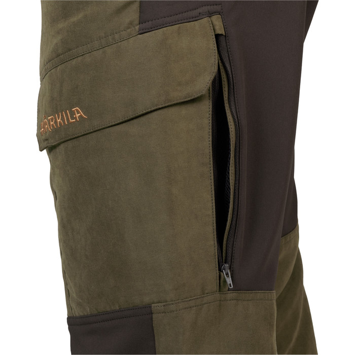2023 Harkila Mens Scandinavian Trousers 110127807 - Willow Green / Deep ...