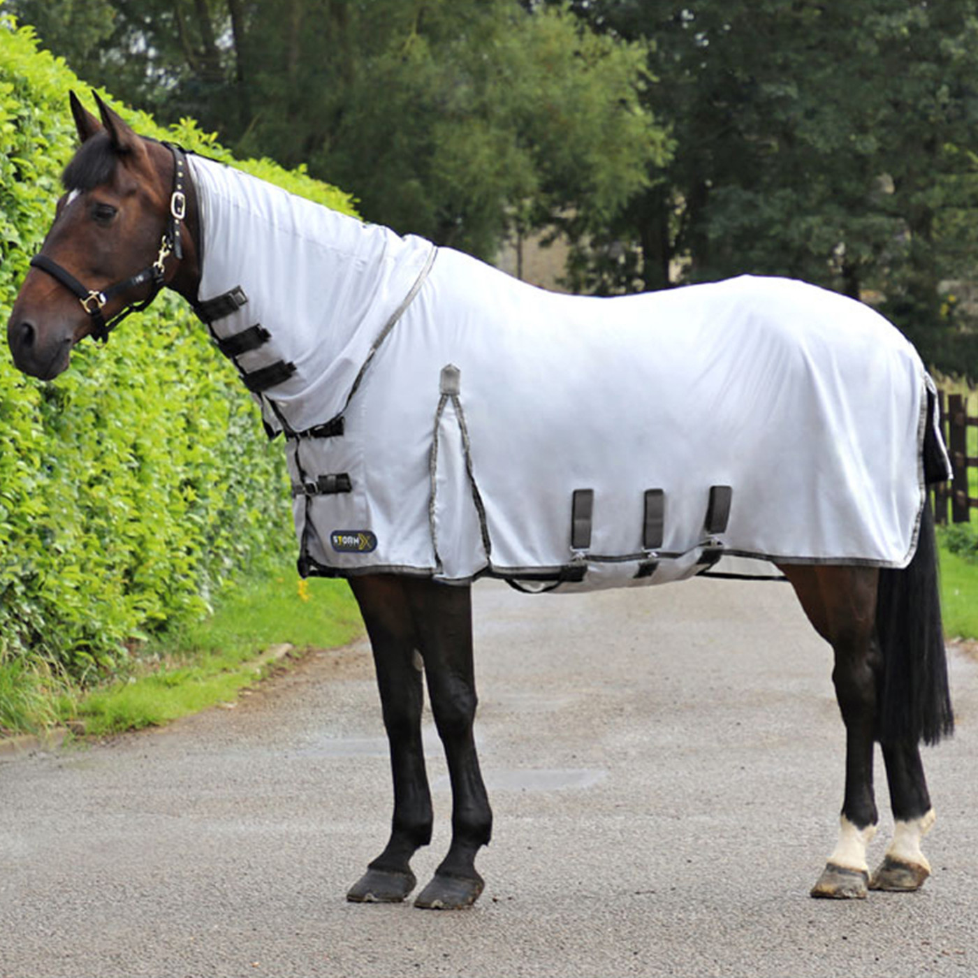 2023 Hy Equestrian StormX Original Gladiator Fly Rug 2678 - White ...