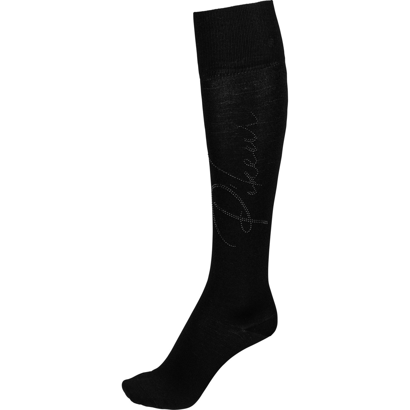 2023 Pikeur Kniestrumpf M Studs Socks 373000 323 - Anthracite - Womens ...