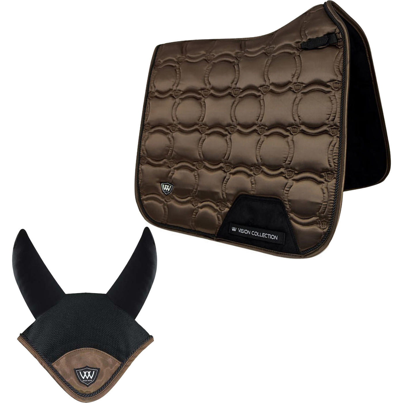 2023 Woof Wear Vision Dressage Saddle Pad & Fly Veil Set WWMOCH - Mocha ...