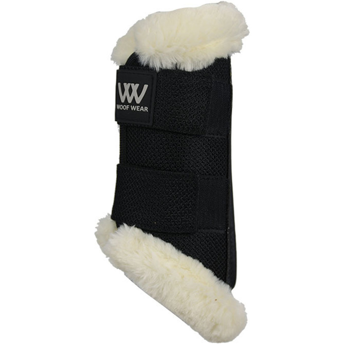 Woof Wear Vision Elegance Sheepskin Brushing Boots WB0080 - Black ...