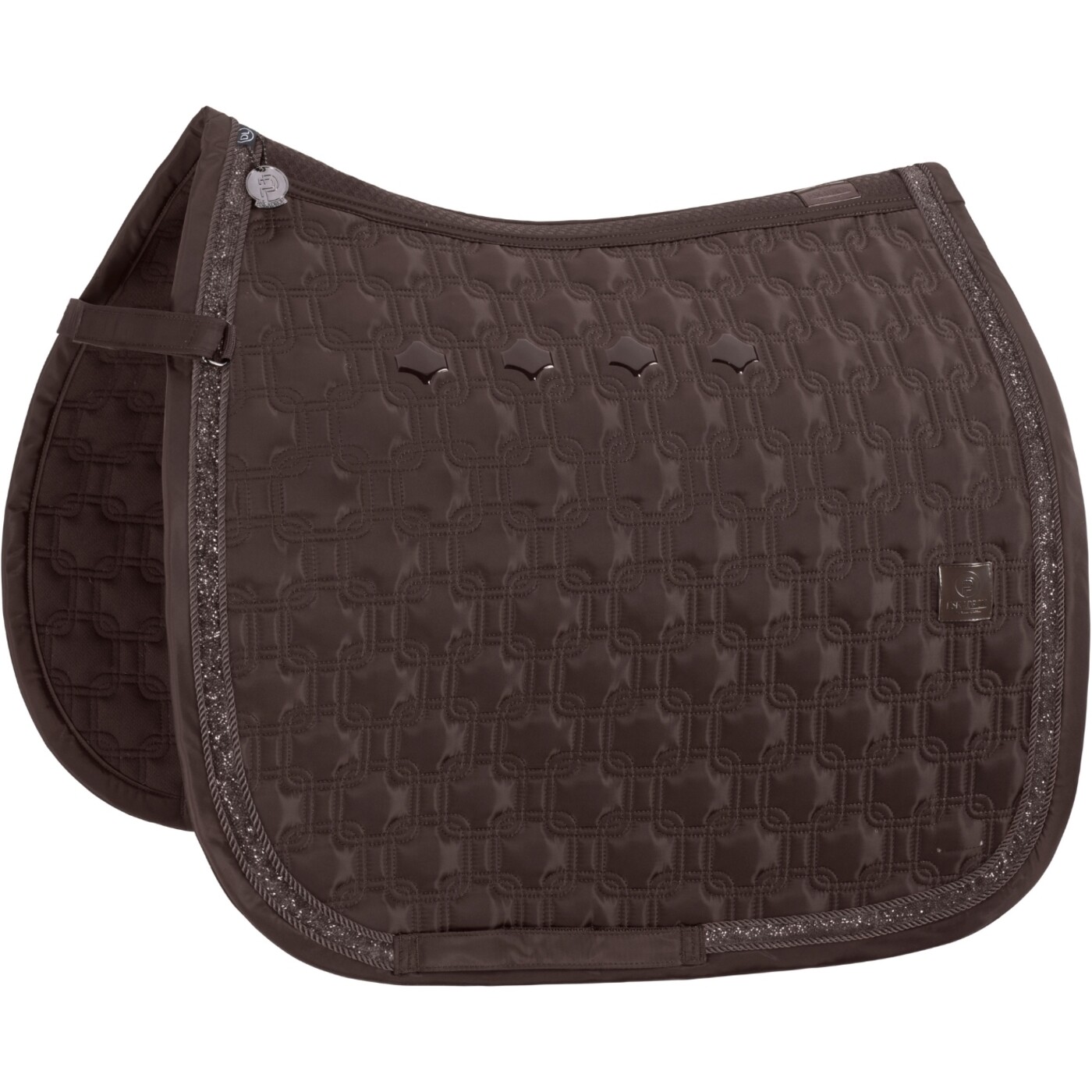 Eskadron Highgloss Chain Jewel Saddle Cloth 215940 544 - Teak Brown ...
