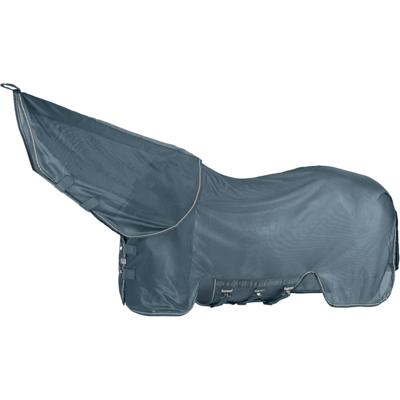 2025 Eskadron Fly Detach-Neck Fly Rug 135075 376 - Steel Blue - Horse ...