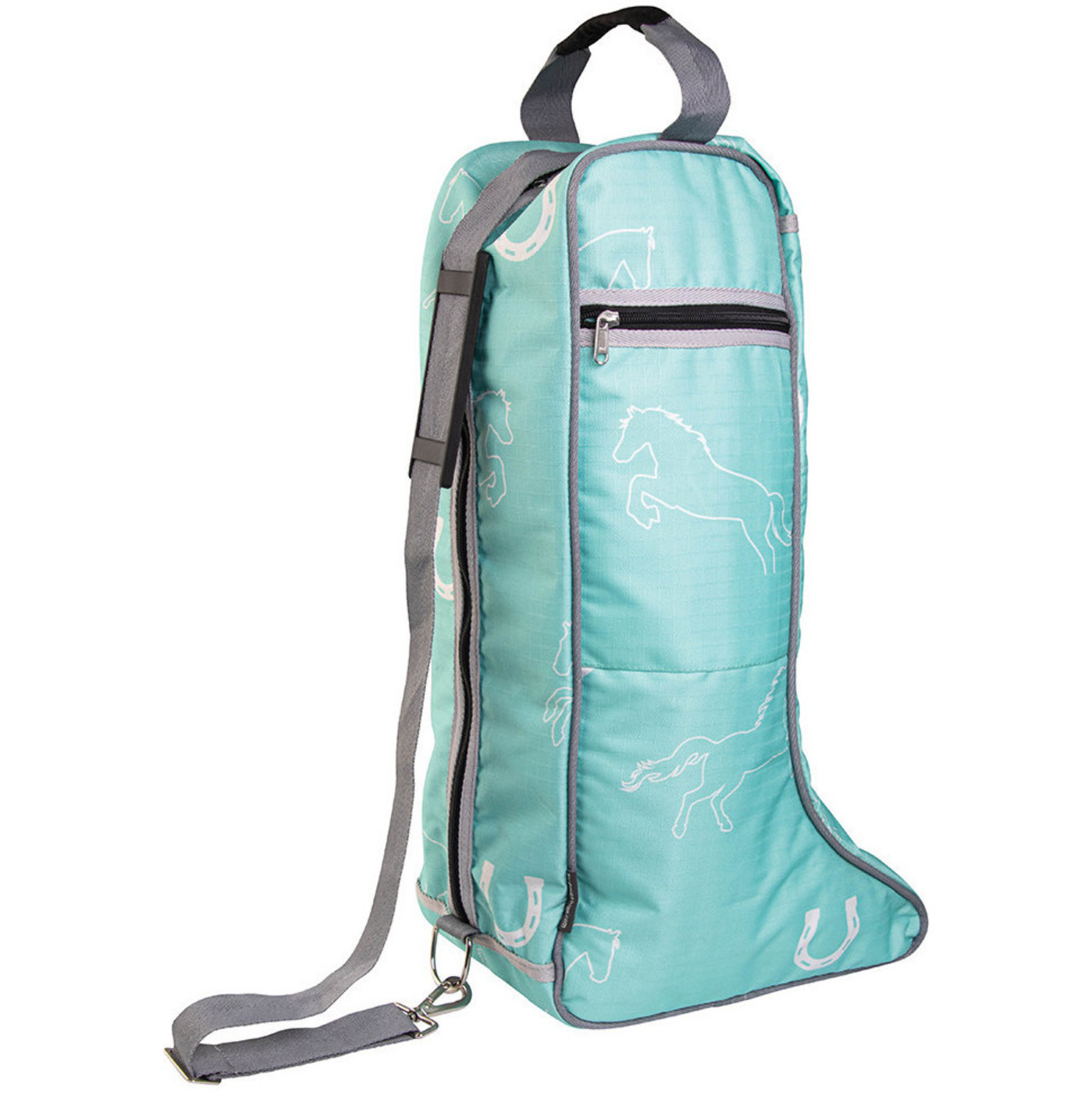2022 Hy Equestrian This Esme Boot Bag35080 - Mint / Grey - 35080 ...