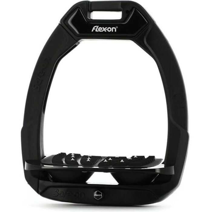Flex-On Safe On Ultra Grip Stirrups - Black | The Drillshed