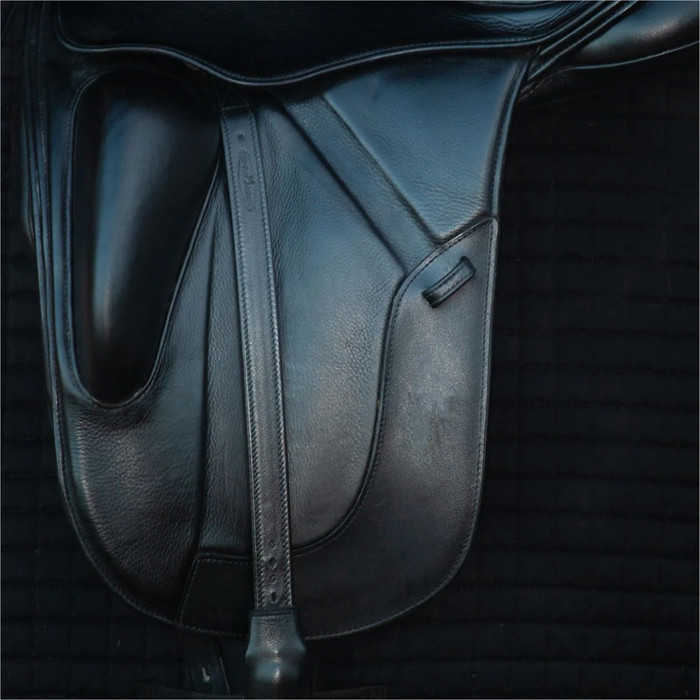 2023 Henry James Saddlery Mono Dressage Stirrup Leathers SL-3HJ - Black ...