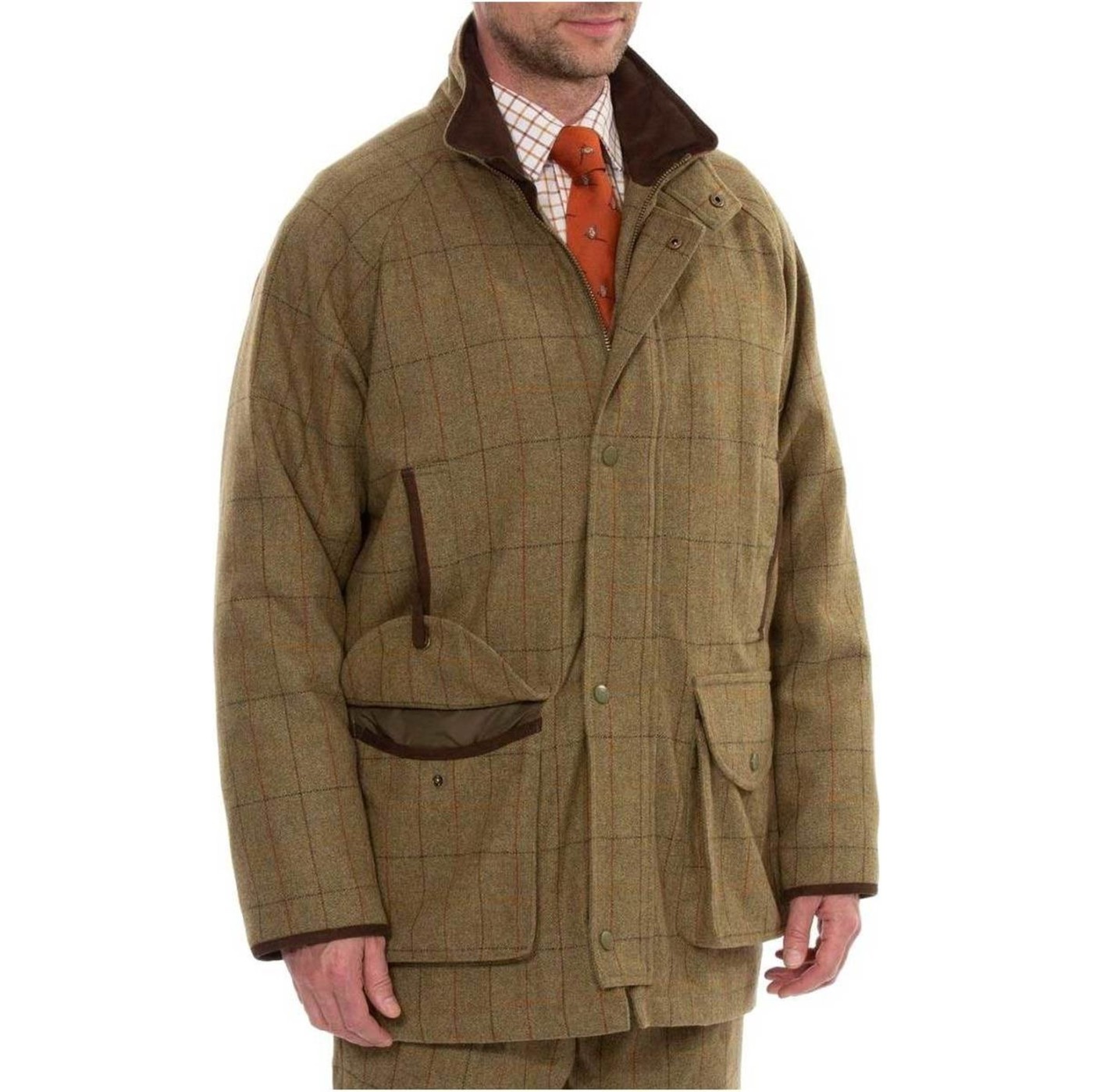2023 Alan Paine Mens Combrook Tweed Shooting Field Coat COMGFIE - Elm ...