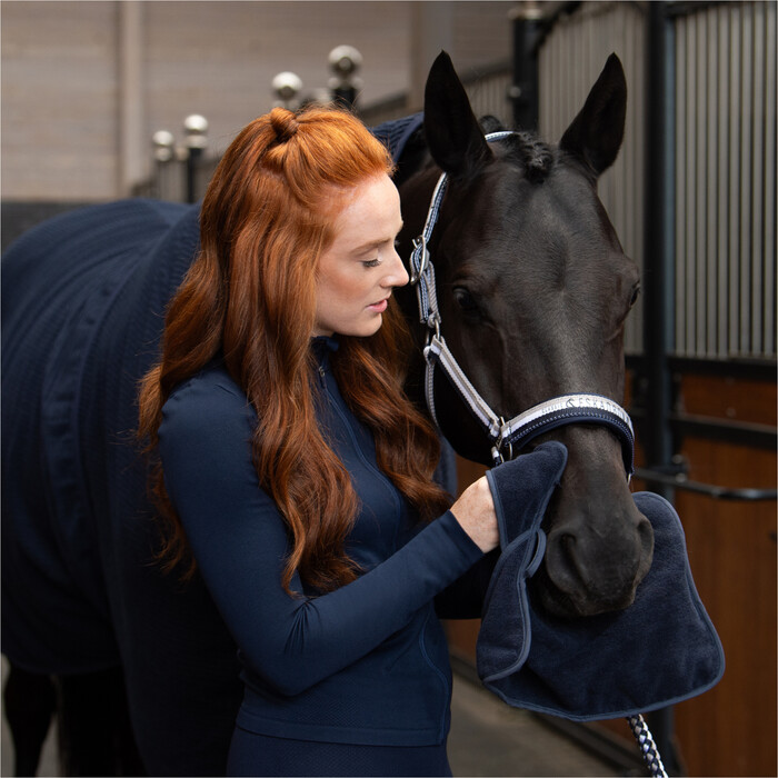 2024 Eskadron Classic Sports Terry Towel 318074231 - Navy - Horse ...