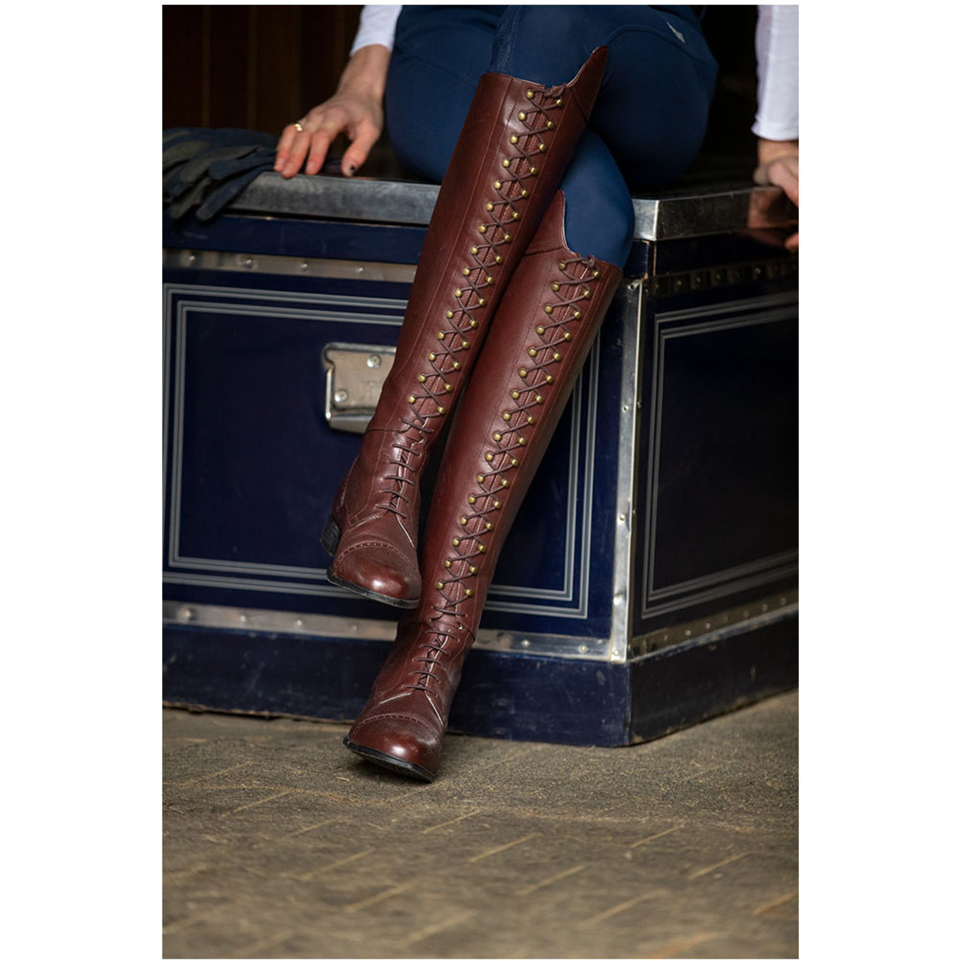Ariat Womens Capriole Long Riding Boots Mahogany 10027346 | The Drillshed