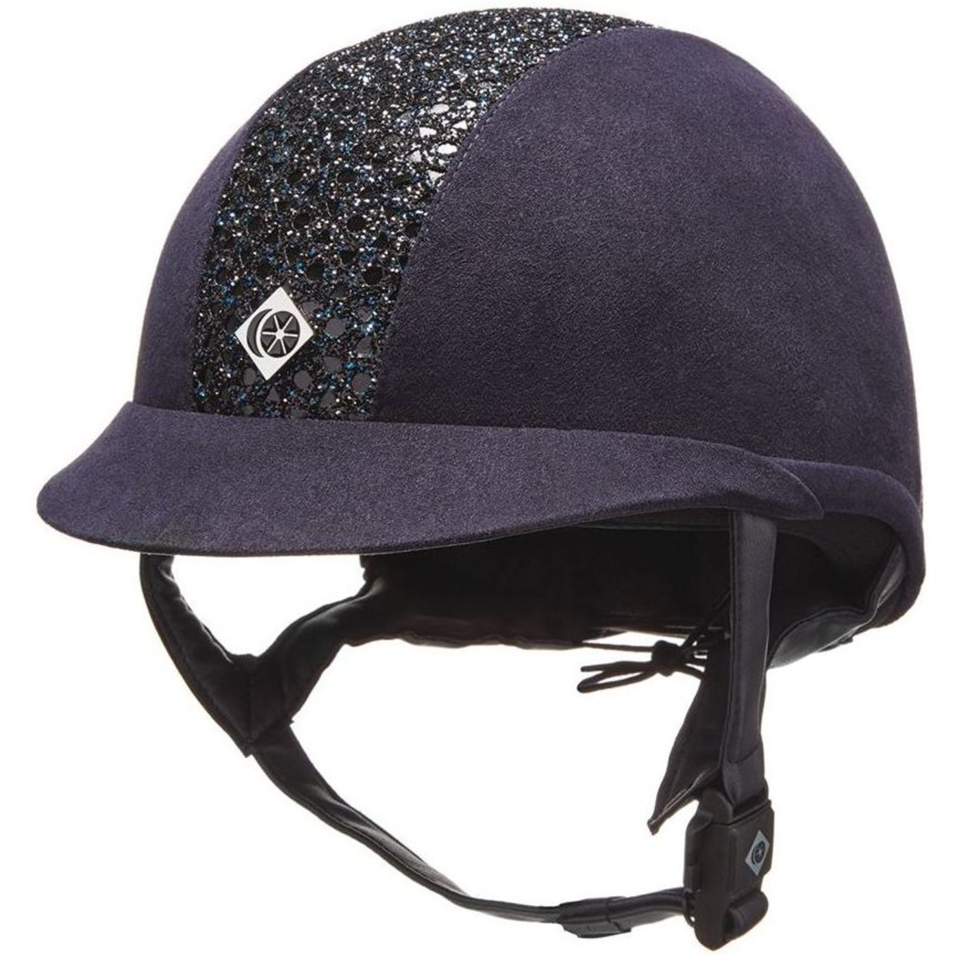 Charles Owen ASTM eLumenAyr Helmet - Navy Sparkly Centre | The Drillshed