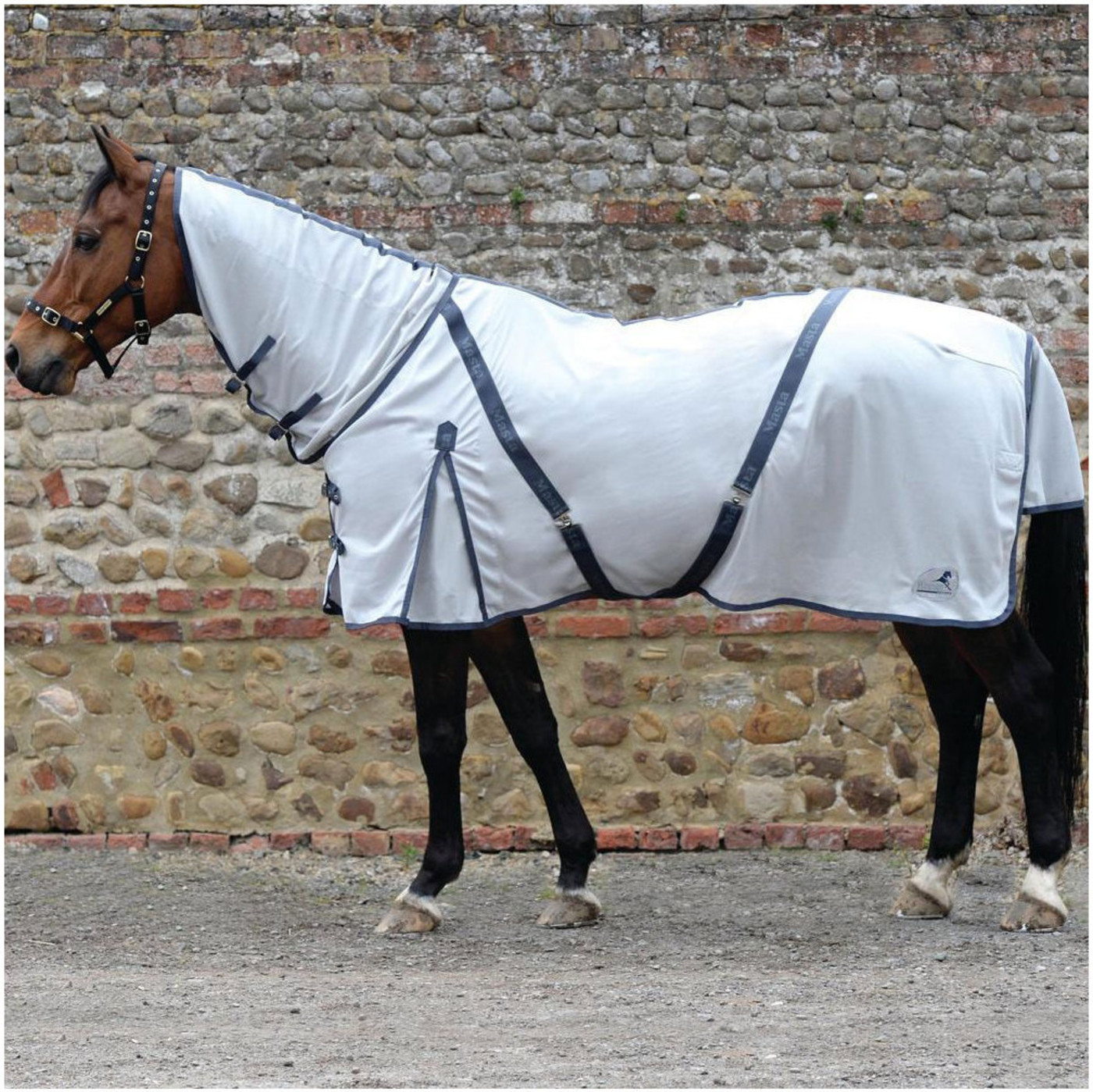 Masta Fly Rug Zing Mesh with Fixed Neck Silver | Fly Rugs | The Drillshed