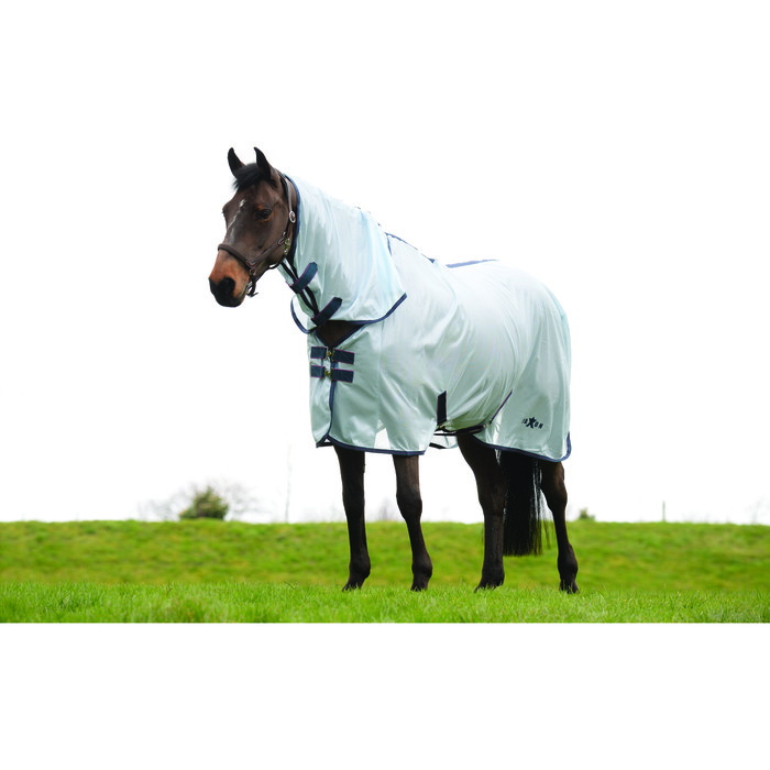 Saxon Mesh Combo Neck 10029420 - Light Blue / Claret / Dark Blue ...