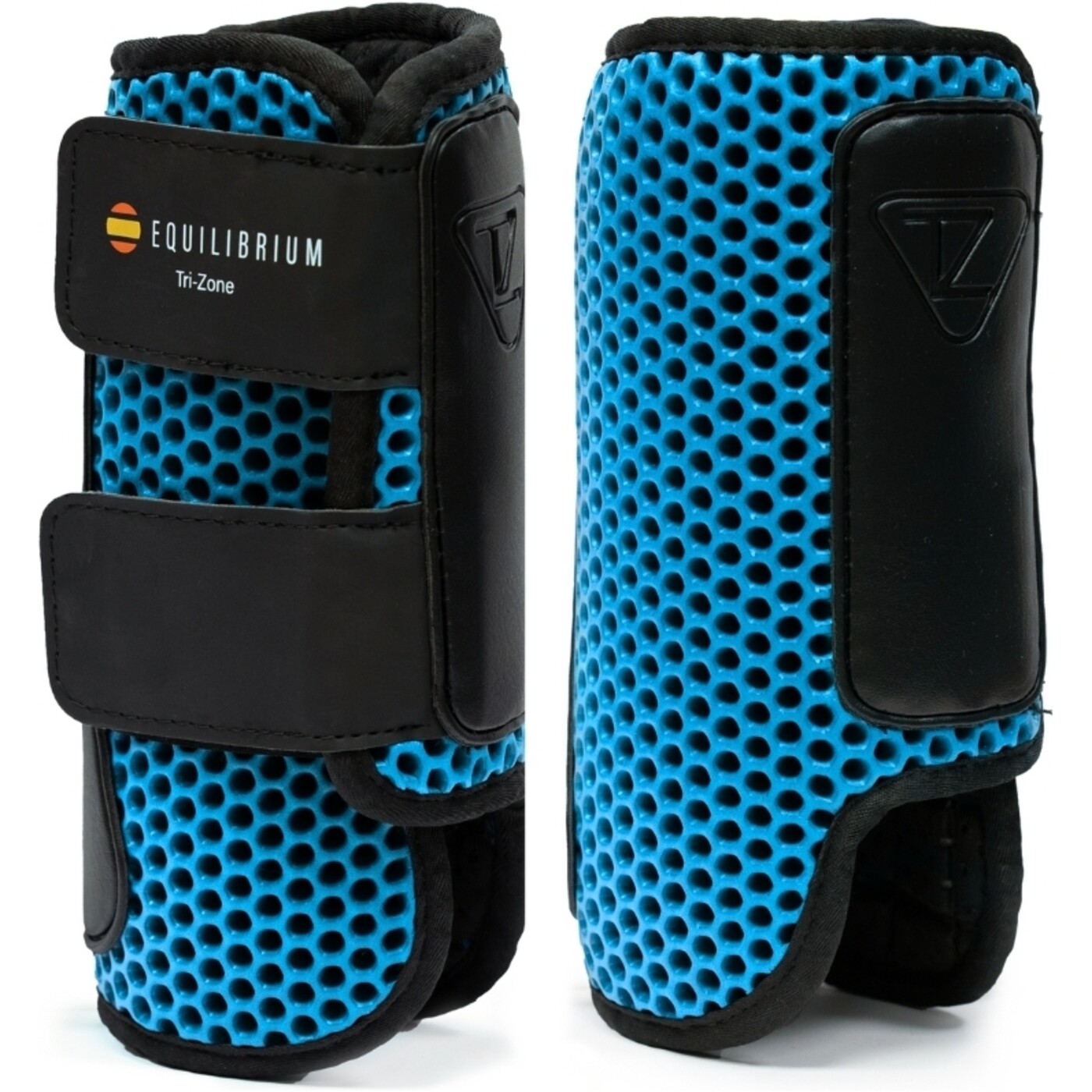 Equilibrium Tri-Zone Impact Sports Boots Front EQB12 - Blue - Horse ...
