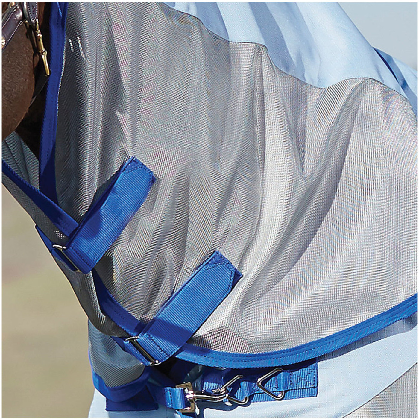 Weatherbeeta Comfitec 600D Mesh Combo Neck - Silver | The Drillshed