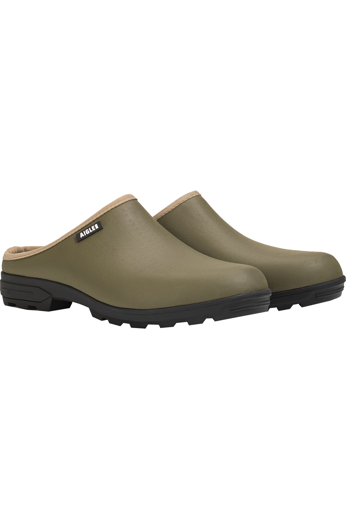 Aigle Lessfor Open Clogs NA8616 - Khaki - Country Sports - Footwear ...
