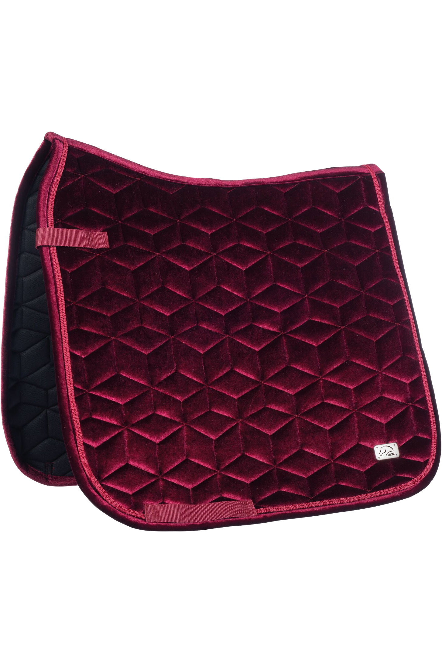 2022 HKM Mellow Velvet Saddle Pad 13469 - Wine Red - Horse - Numnahs ...