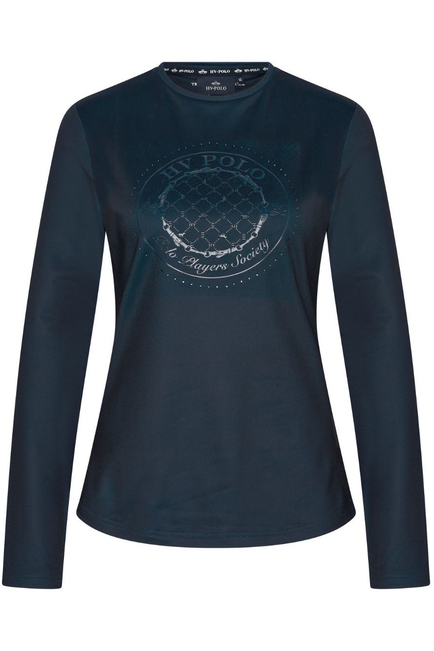 HV Polo Womens Lindsey Long Sleeve Top 403093450 - Navy - Womens ...
