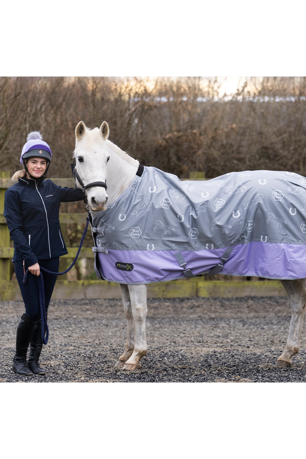 Hy Equestrian StormX Original This Esme 0 Turnout Rug 35094 - Lavender ...