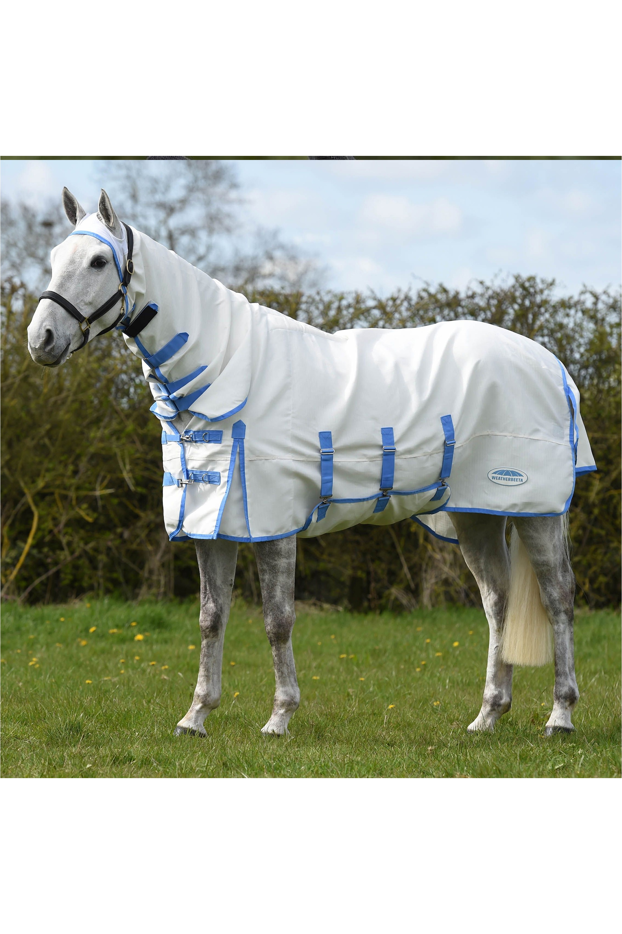Weatherbeeta Sweet Itch Shield Combo Neck 1006209 - White - Horse - Fly ...