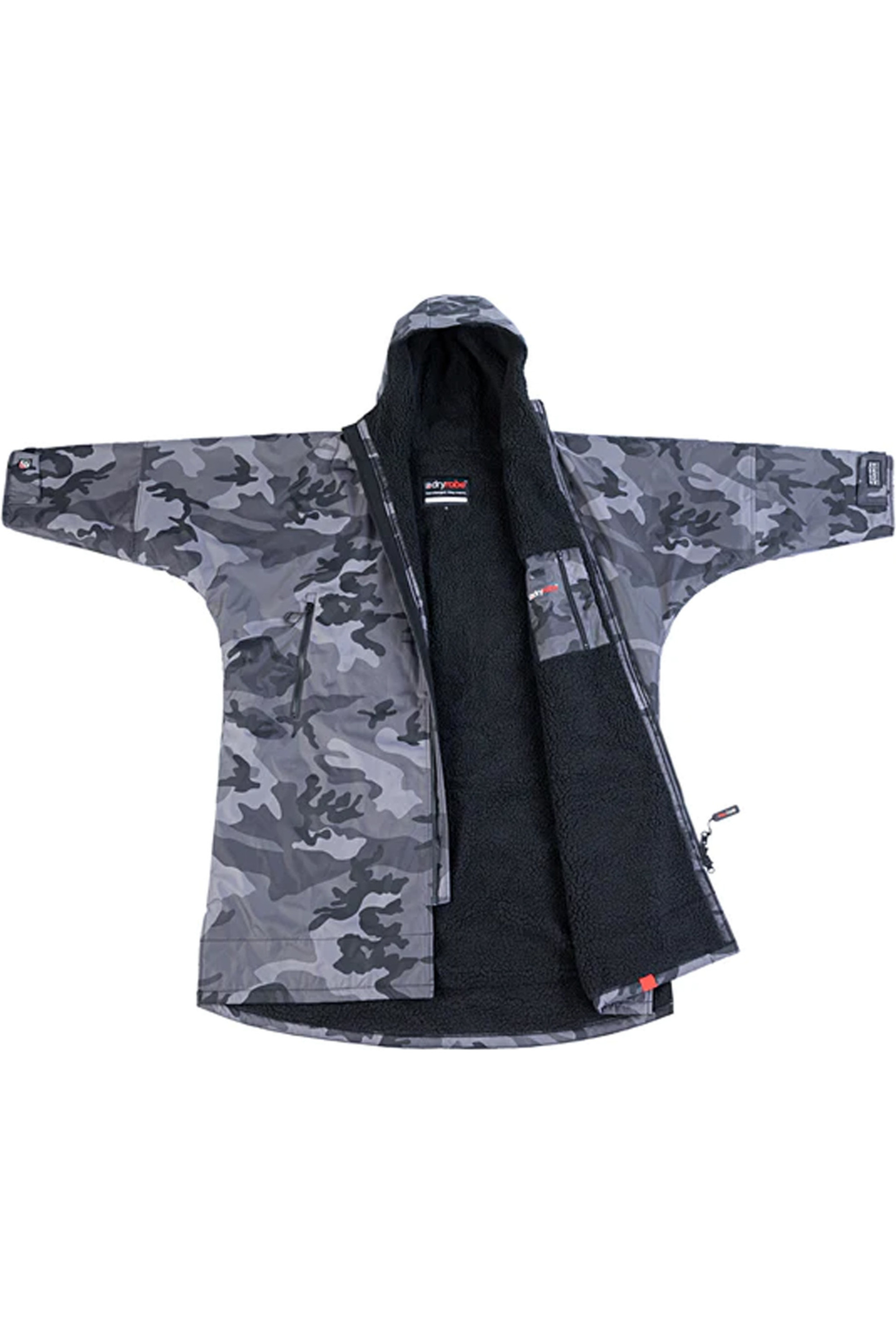 Dryrobe Advance Long Sleeve Change Robe V3 DR104V3 - Black Camo / Black ...