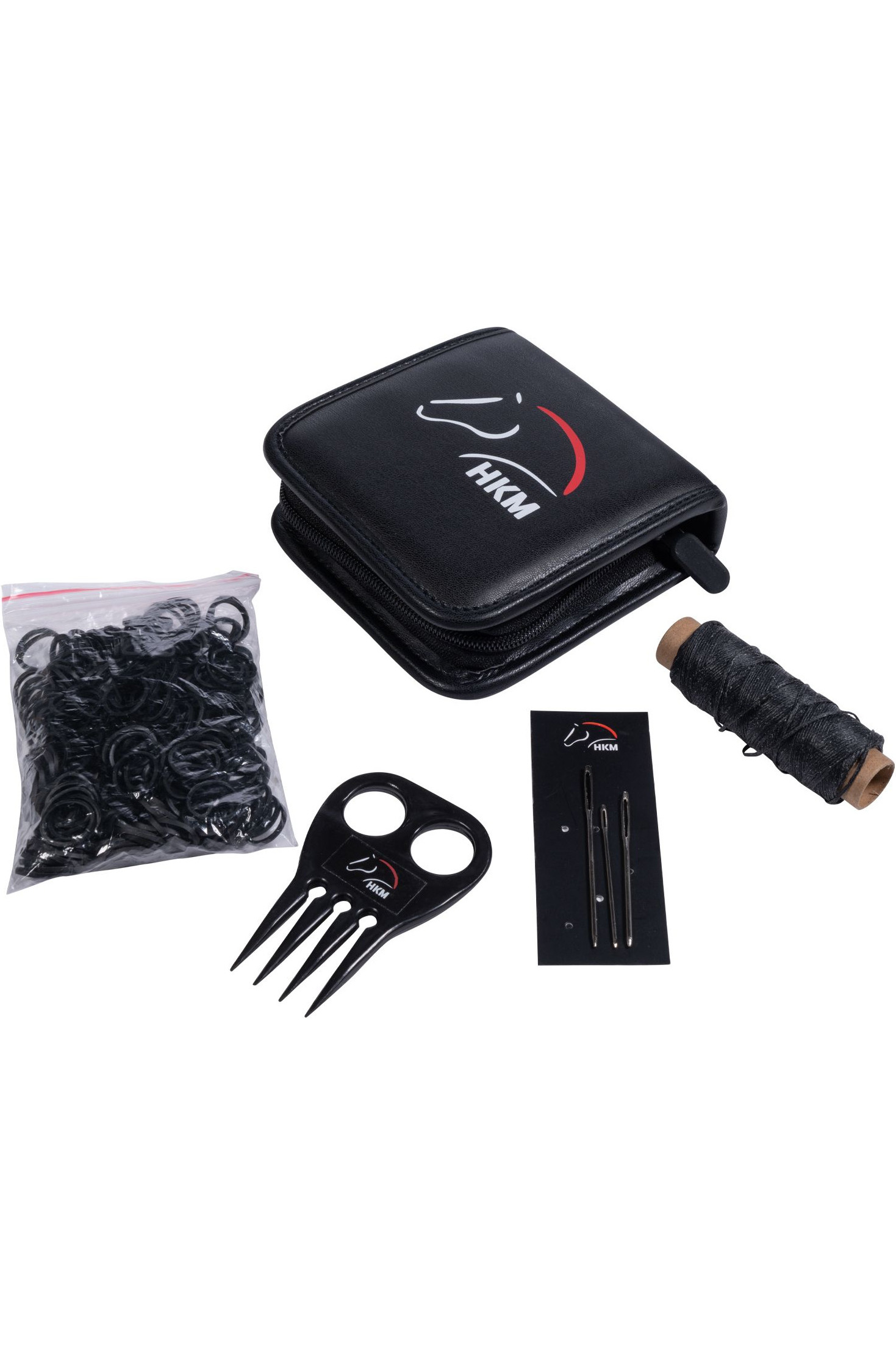 2023 HKM Mane Plaiting Set 10001 - Black - Horse - Horse Care | The ...