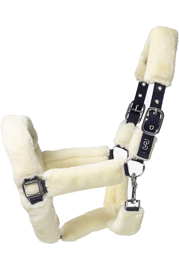 2023 PS of Sweden Fluffy Halter 1310-001 - White / Navy - Horse ...