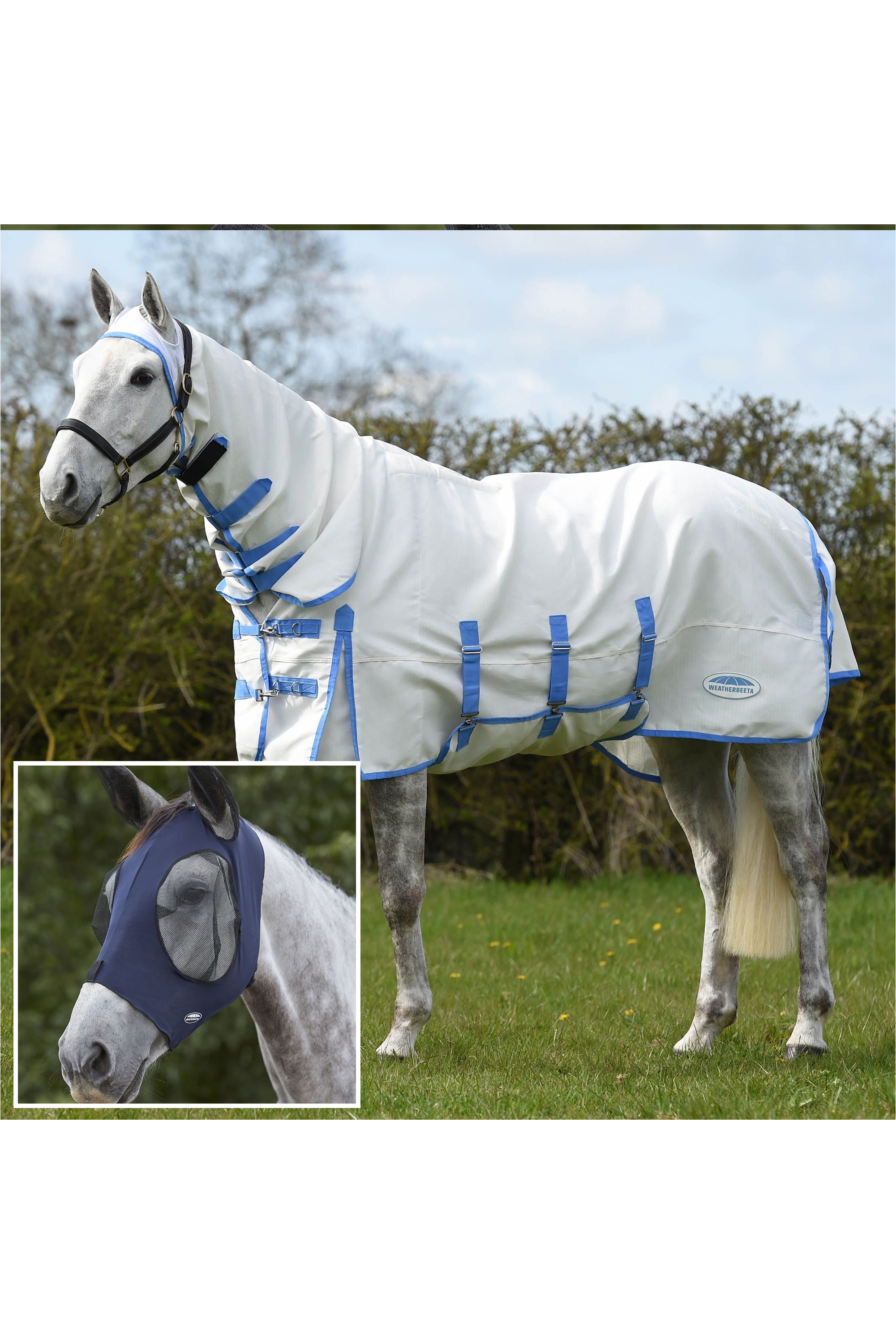 Weatherbeeta Sweet Itch Shield Fly Rug with FREE Fly Mask WFRFM3 ...
