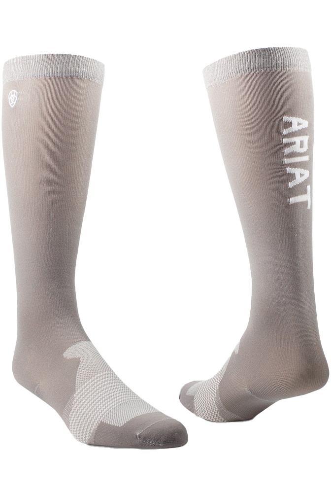 2024 Ariat AriatTEK Essential Performance Socks 100508 - Zinc - Womens ...