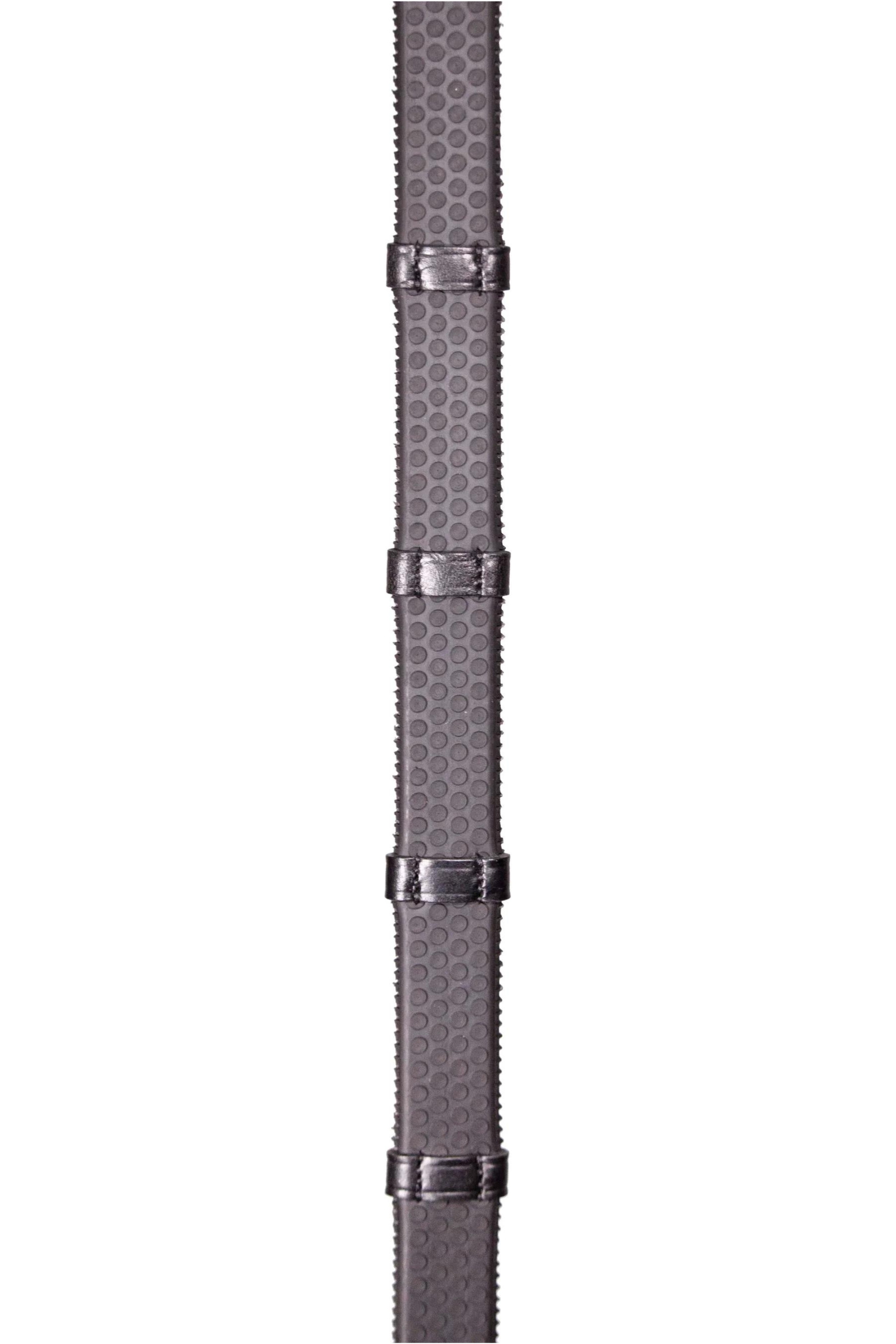 Henry James Large Pimple Hybrid Rubber Reins with Leather Stoppers RR10 ...