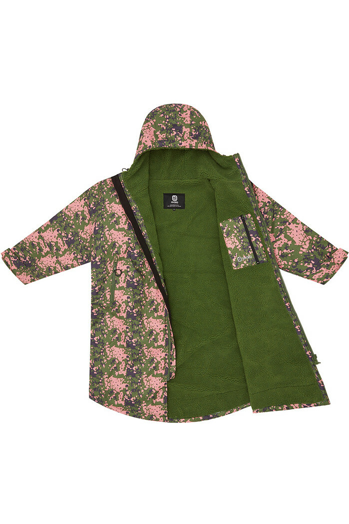 2024 Nyord Sherpa Wool Lined Change Robe NCRAD - Camo Print - Mens ...