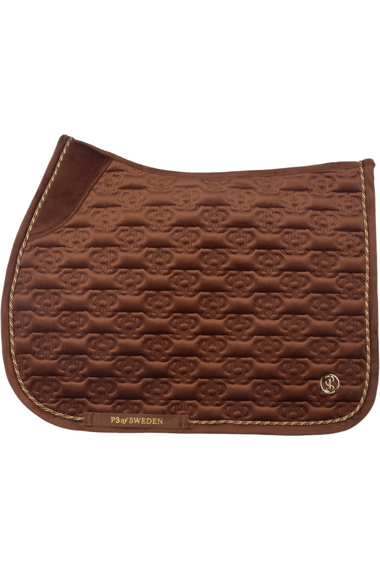 PS of Sweden Saddle Pad Velvet Monogram Jump 1110-106-290 - Fudge ...