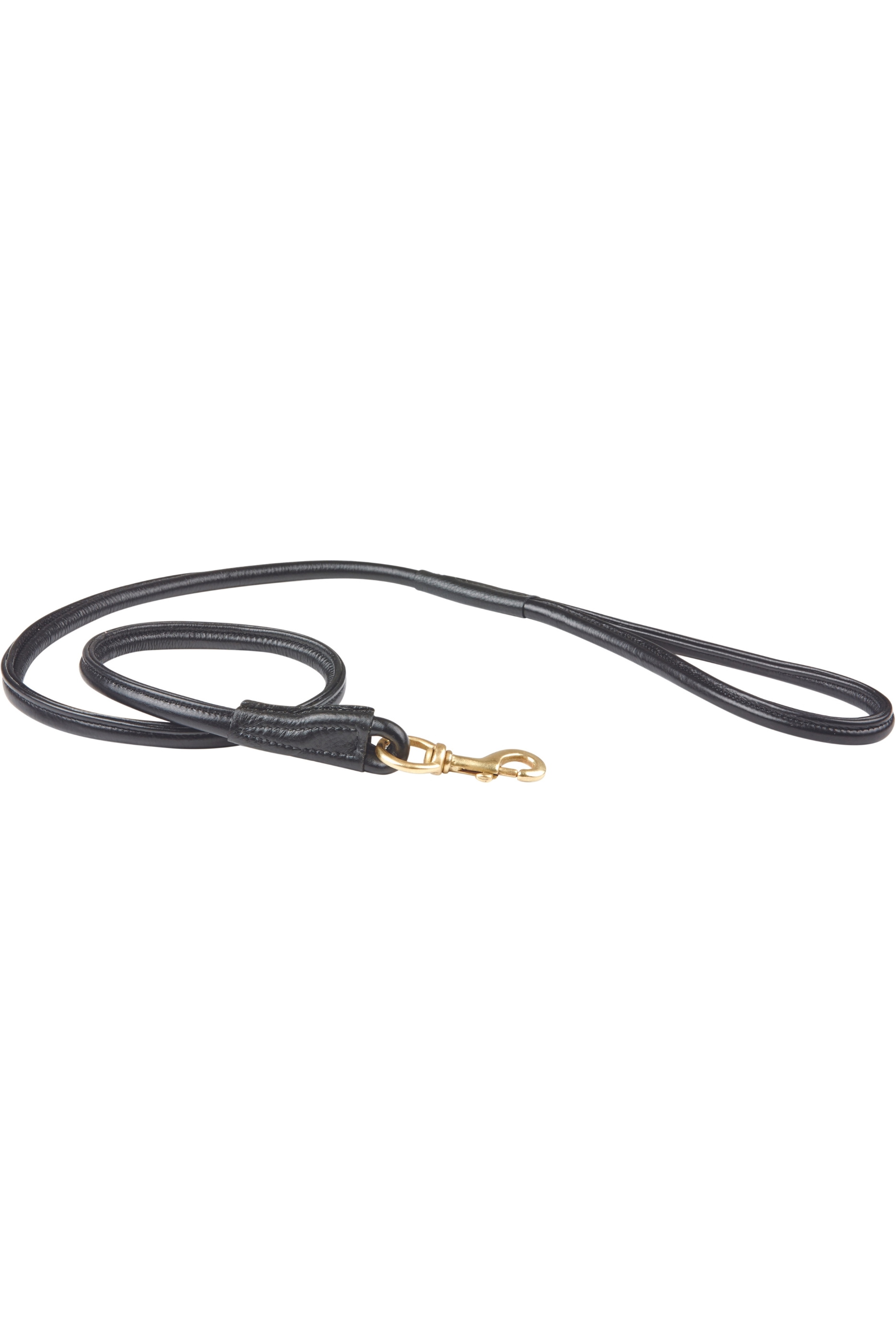 Weatherbeeta Rolled Leather Dog Lead 1001695 - Black - Dogs | The Drillshed