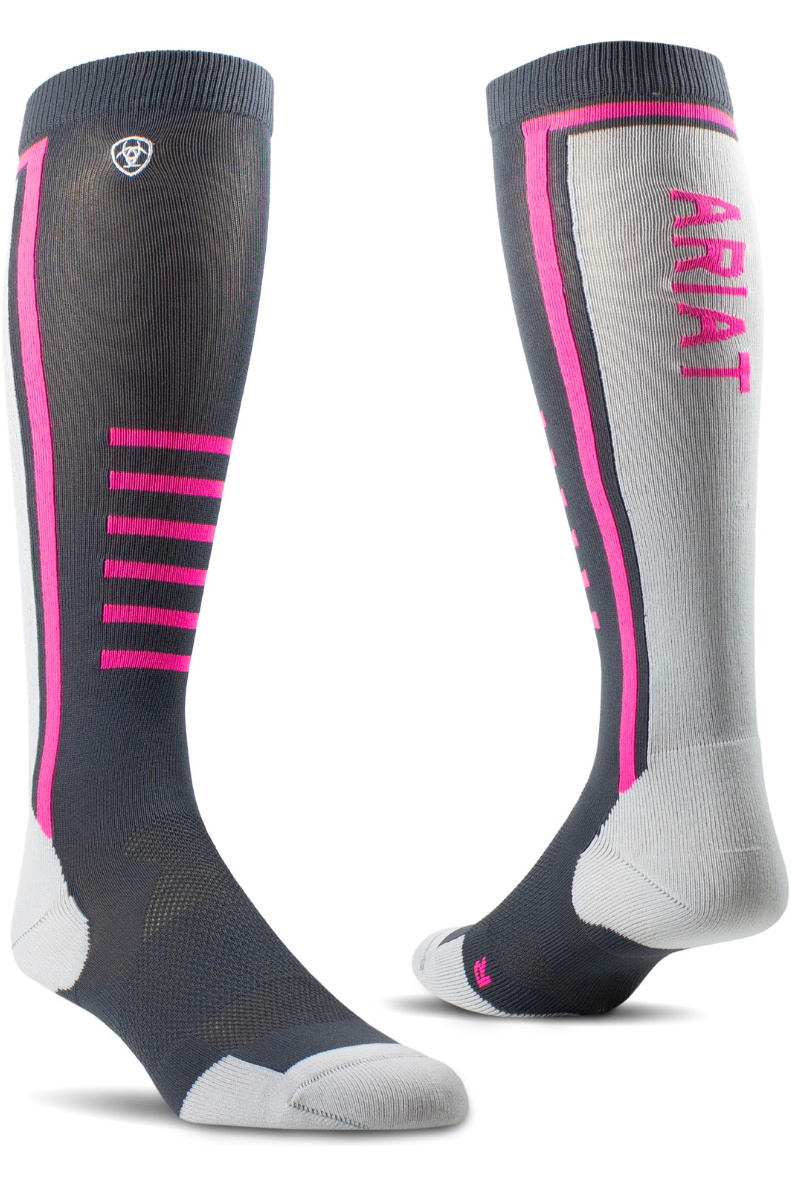 2025 Ariat Ariattek Slimline Performance Sock 10061489 - Ebony ...