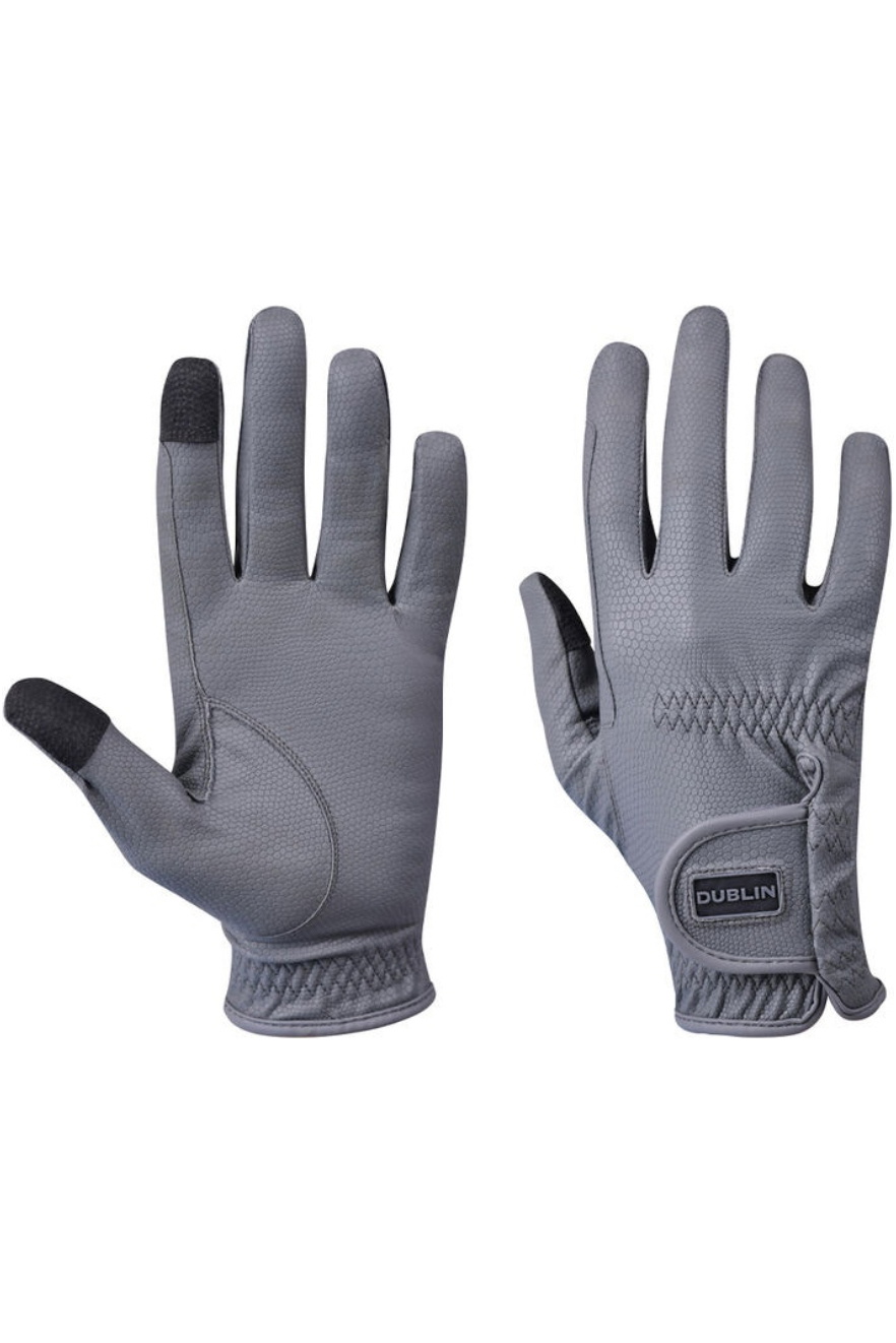 2025 Dublin Everyday Riding Gloves 1003035 - Grey - Womens - Equestrian ...