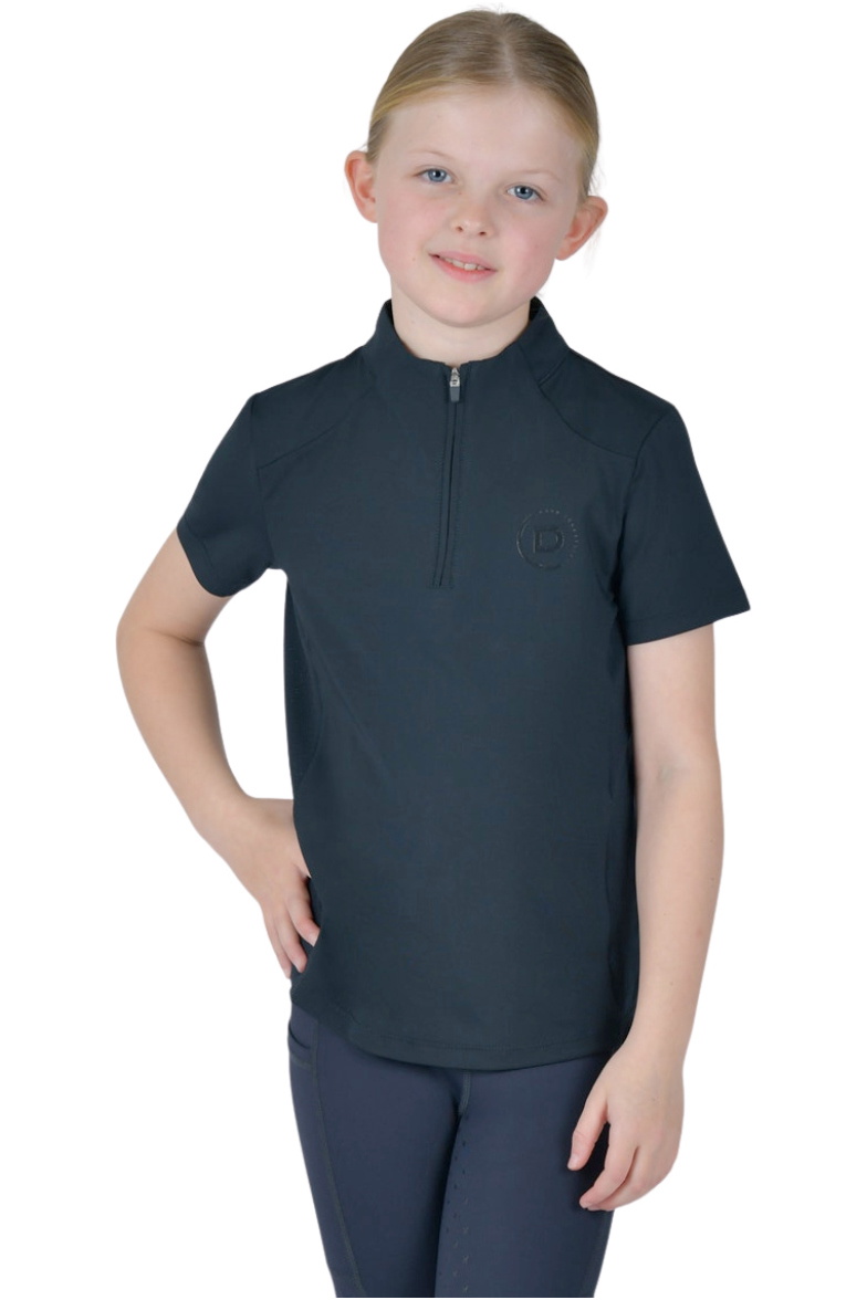 2025 Dublin Junior 1/4 Zip Short Sleeve Top 1028859 - Navy - Childrens ...
