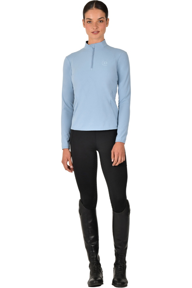2025 Dublin Womens Brushed Fitted Base Layer Riding Top 1027710 - Blue ...
