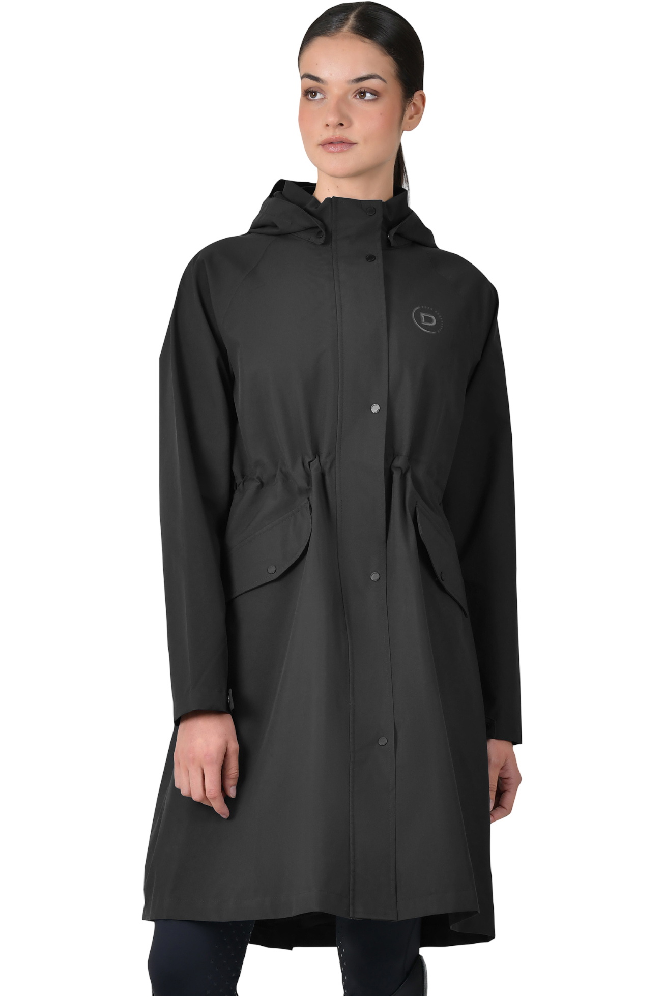 2025 Dublin Womens Wet Weather Long Jacket 1027642 - Black - Womens ...