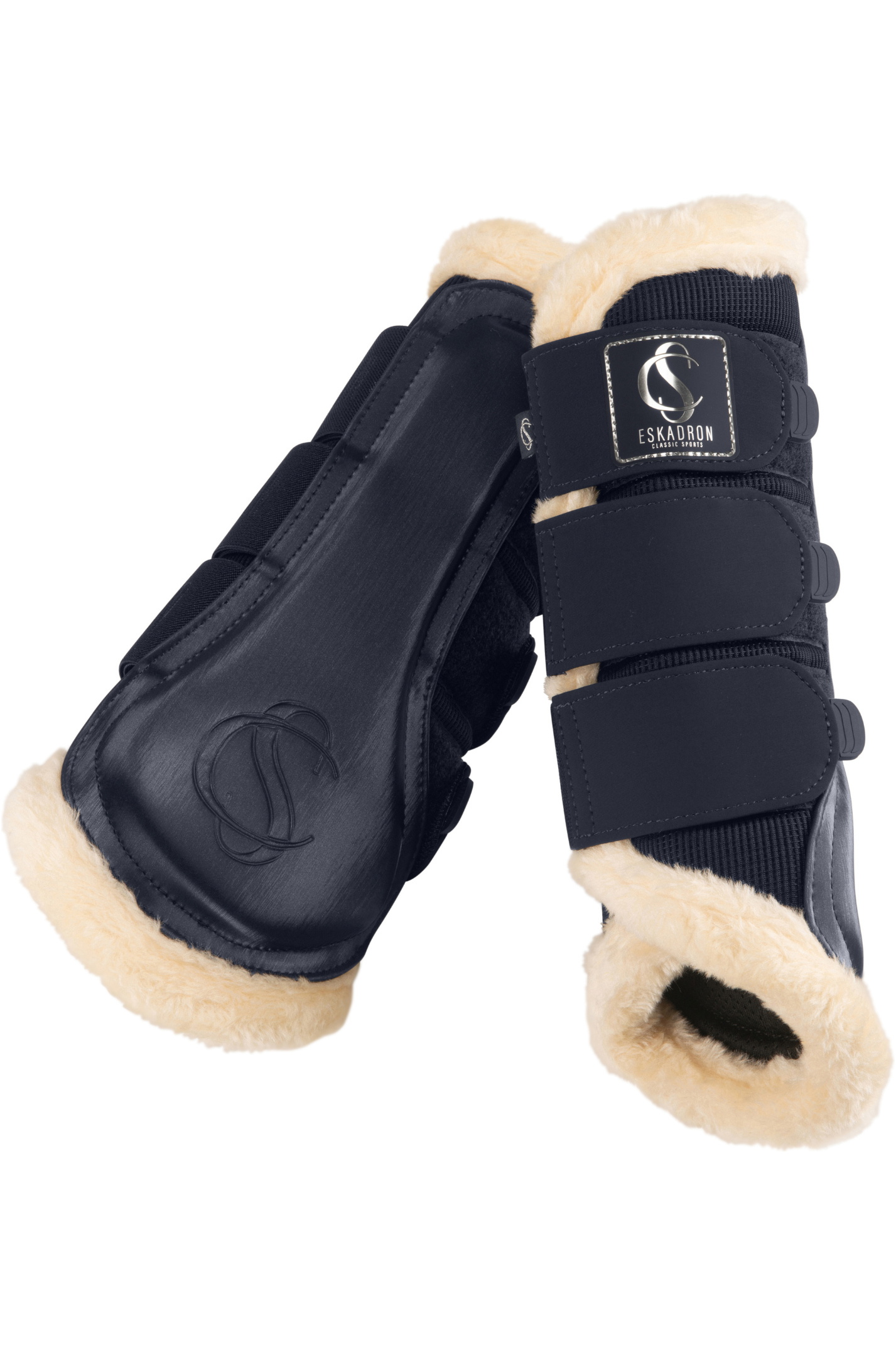 2025 Eskadron Mesh Fauxfur Tendon Boots 555175 663 - Navy - Horse ...