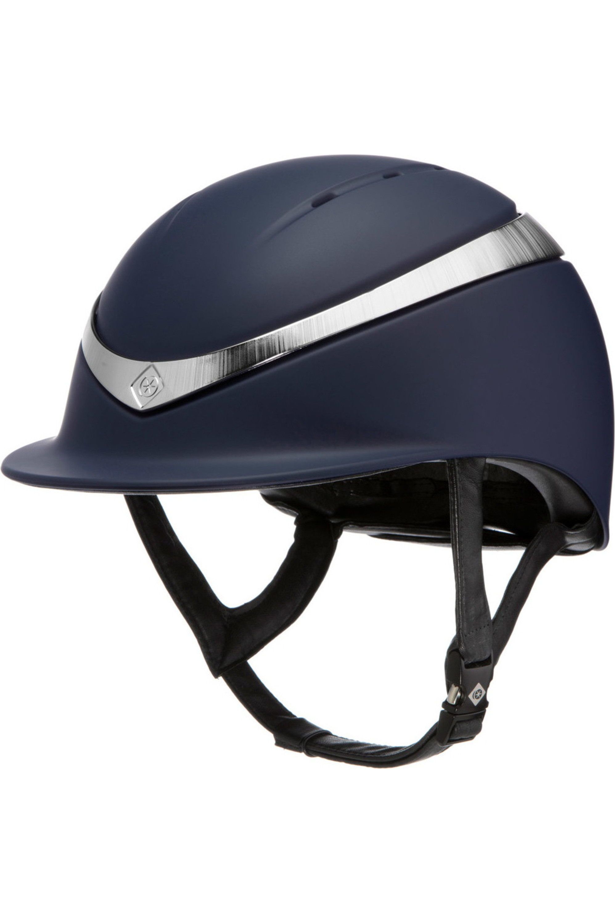 2025 Charles Owen Halo Helmet & Headband CHHHB - Navy / Platinum ...