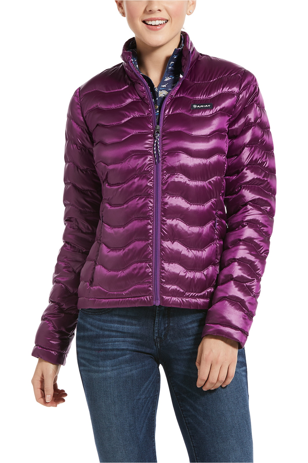 Ariat Womens Ideal 3 0 Down Jacket - Irid Imperial Violet - 10032649 ...